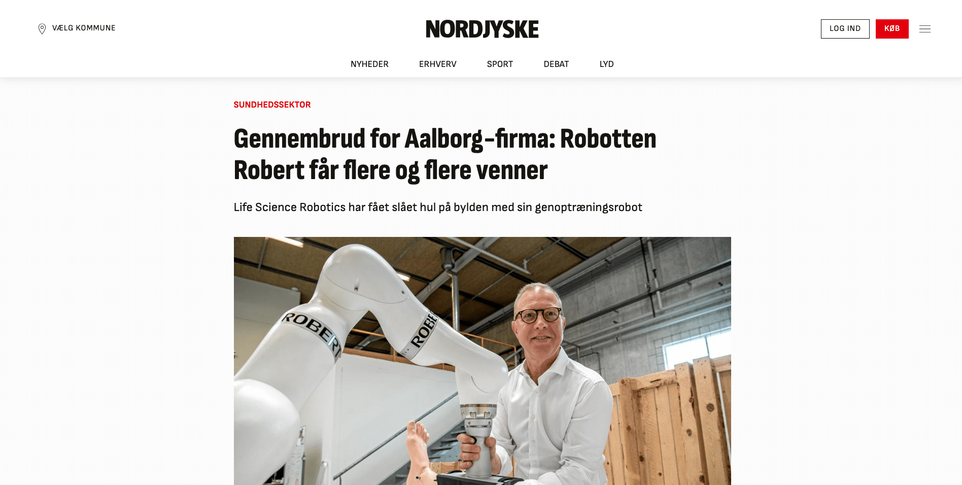 Gennembrud for Aalborg-firma: Robotten Robert får flere og flere venner ...